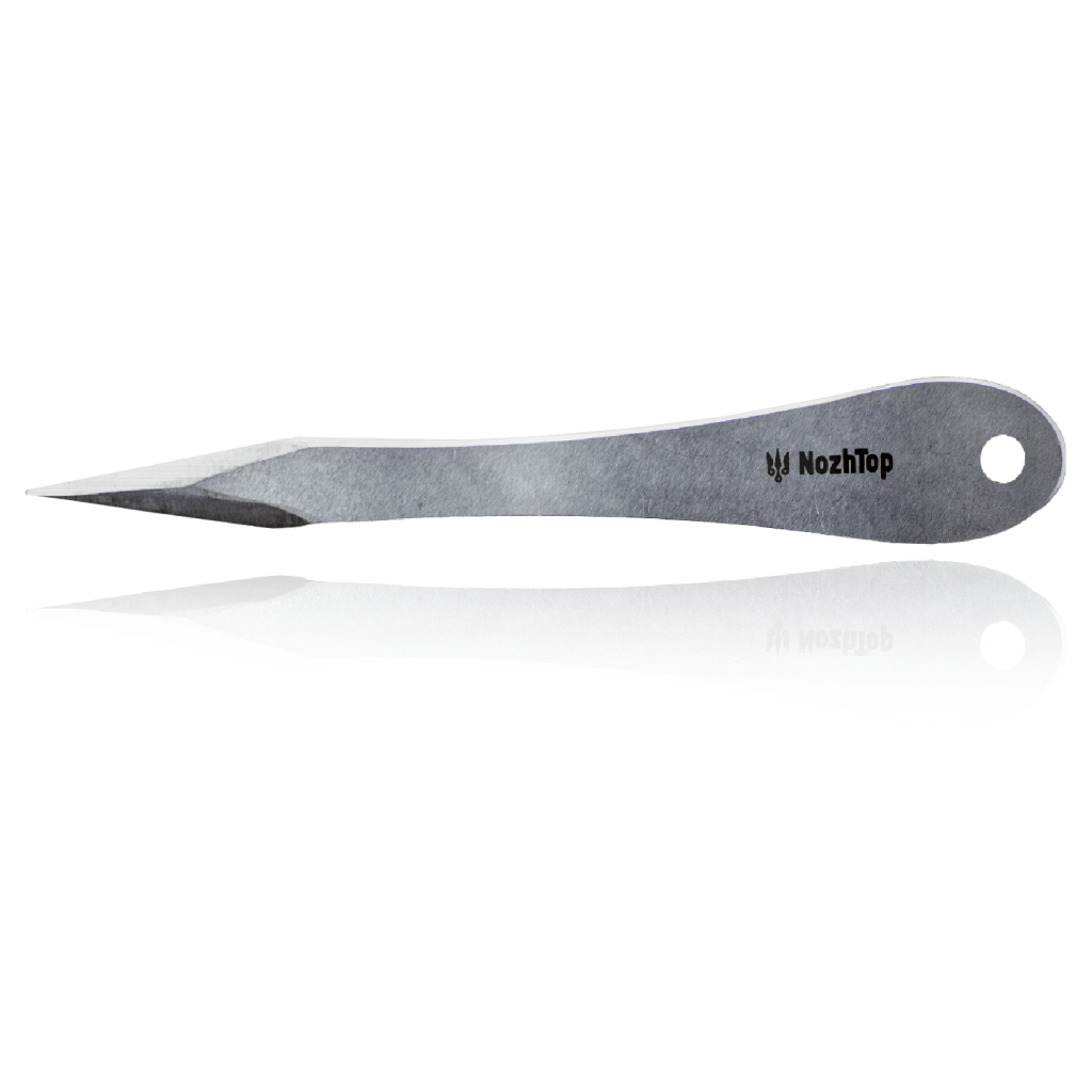 No-spin knife for throwing SKANF "Stylos" polished spring steel ...